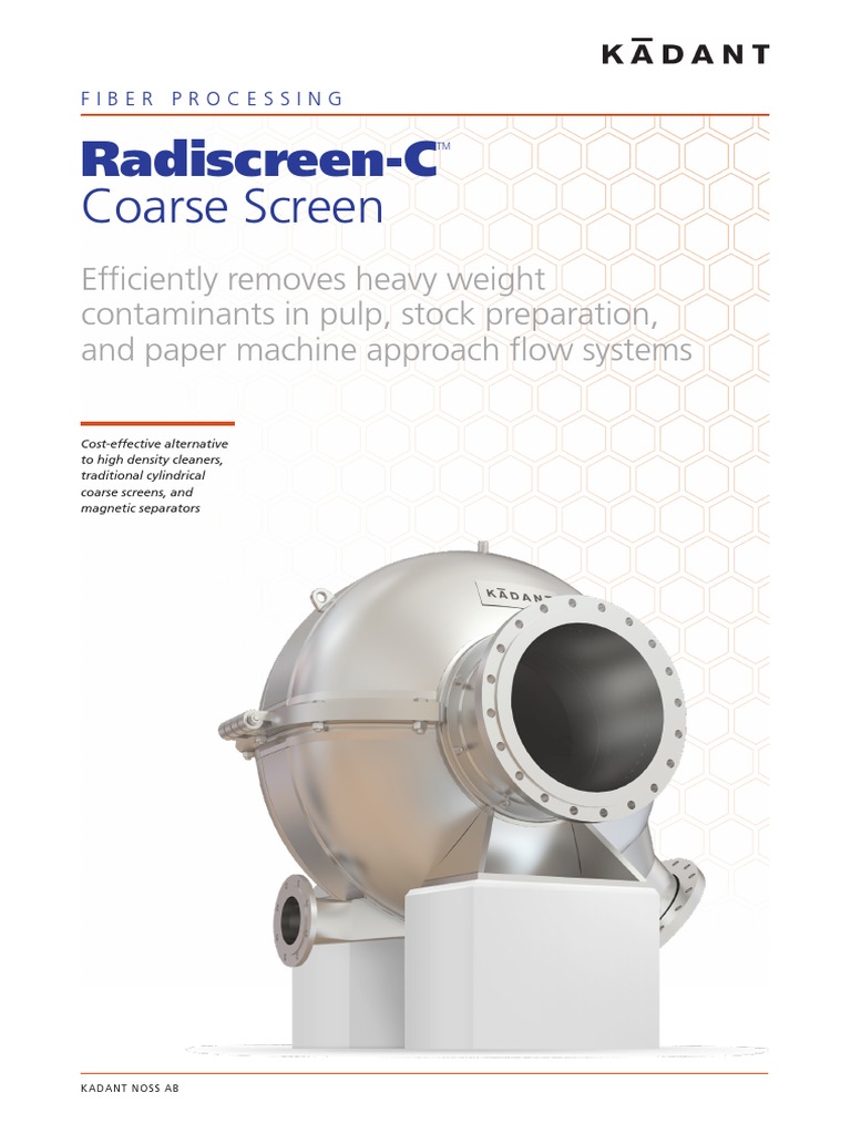 Radiscreen-C Coarse Screen Overview | PDF | Mechanical Engineering ...