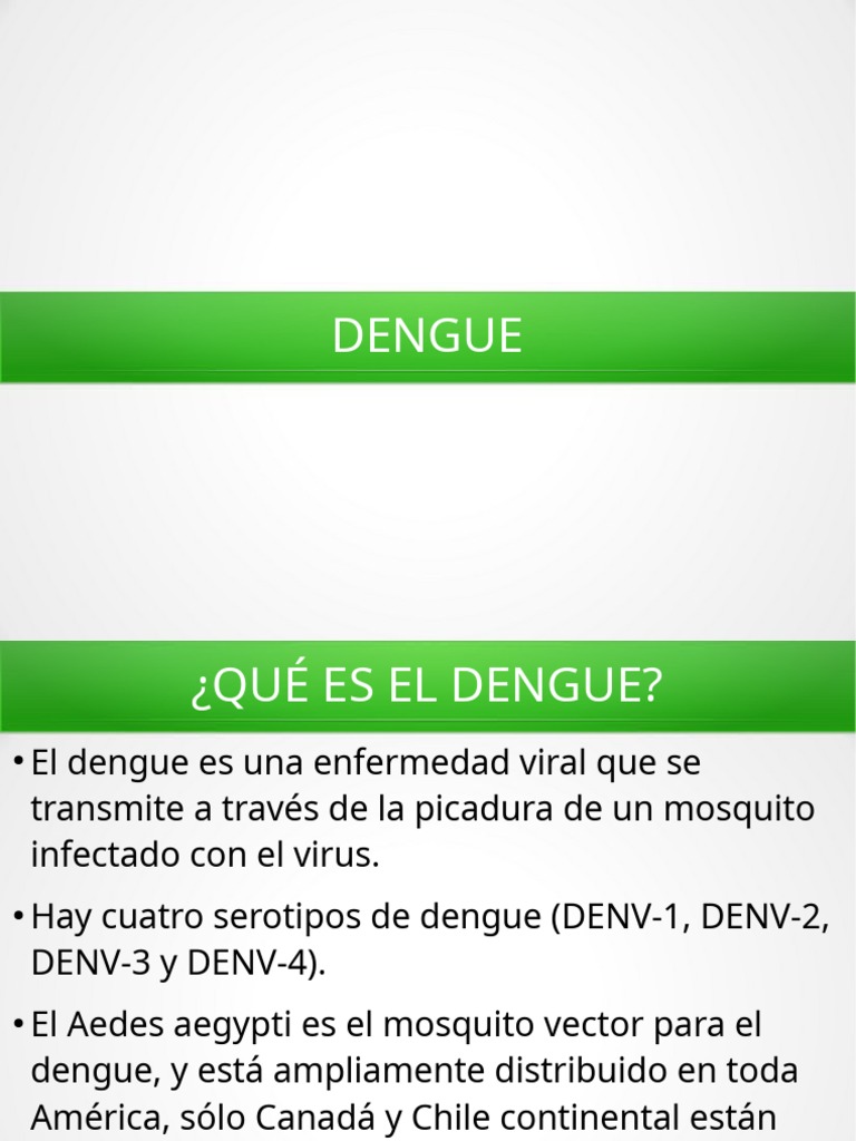 DENGUE | PDF | Enfermedades y trastornos | Medicina