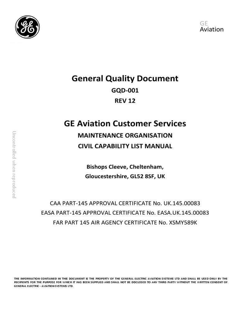 Cheltenham GQD 001 | PDF | Federal Aviation Administration | Aeronautics
