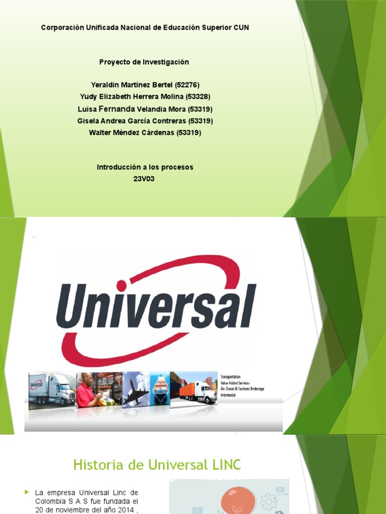 Universal Linc: Soluciones Logísticas Eficientes | PDF | Logística ...