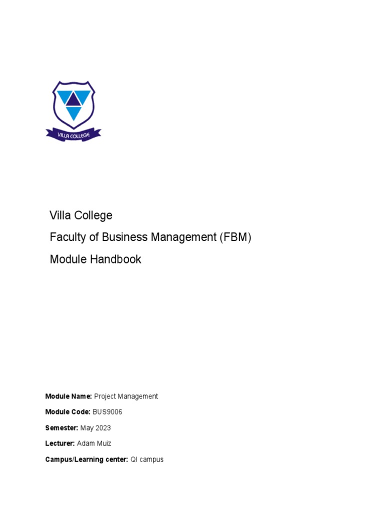 Module Handbook BUSS9006 22 | PDF