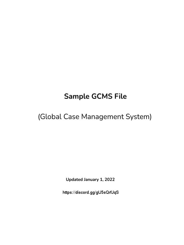 Sample GCM Notes | PDF