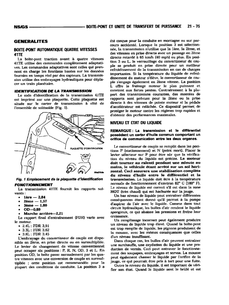 Manuel Atelier A604-41TE-1 | PDF