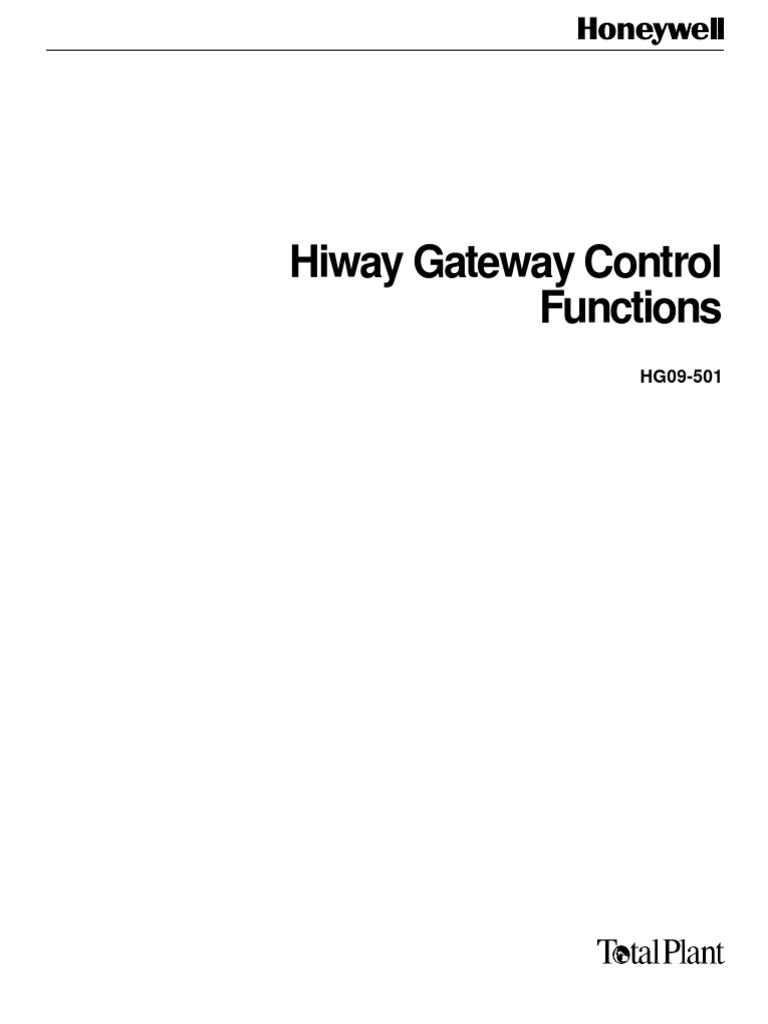 Hiway Gateway Control Functions | PDF