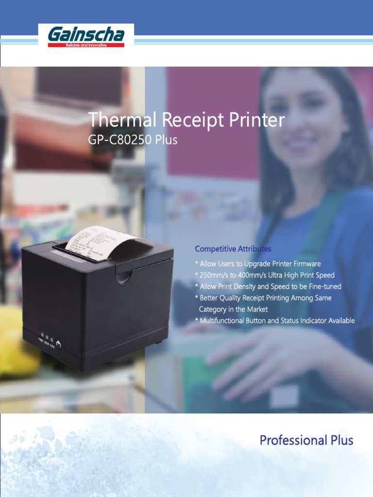 80mm Thermal Receipt Printer GP-C80250 Plus (En) | PDF