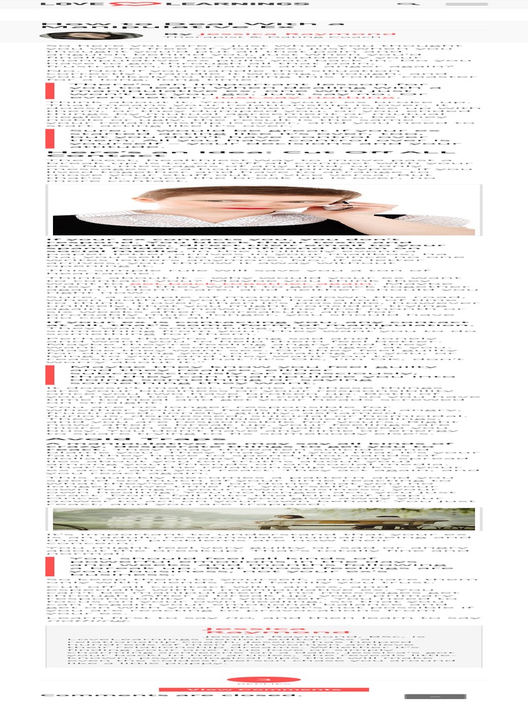 How To Deal With A Manipulative Ex Lovelearning Pdf Feeling