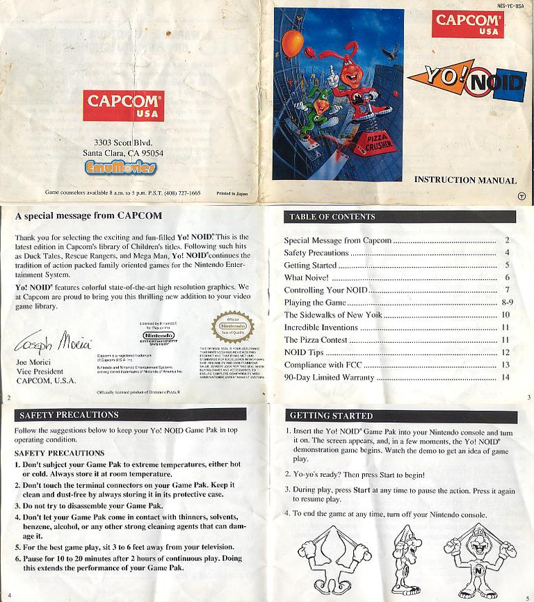 Yo! Noid - 1990 - Capcom Co., Ltd. | PDF