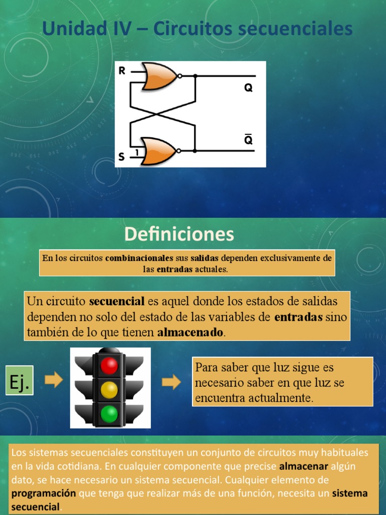 Unidad IV - Circuitos Secuenciales | PDF | Ingenieria Eléctrica | Ciencias de la Computación