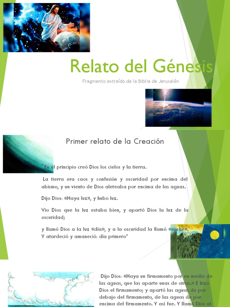 4° - Unidad 1 - Semana 1 - Relato Genesis | PDF | Tierra | Mitos de la ...