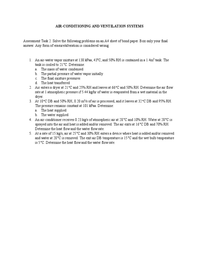 AT2 - Basics of Airconditioning Processes | PDF