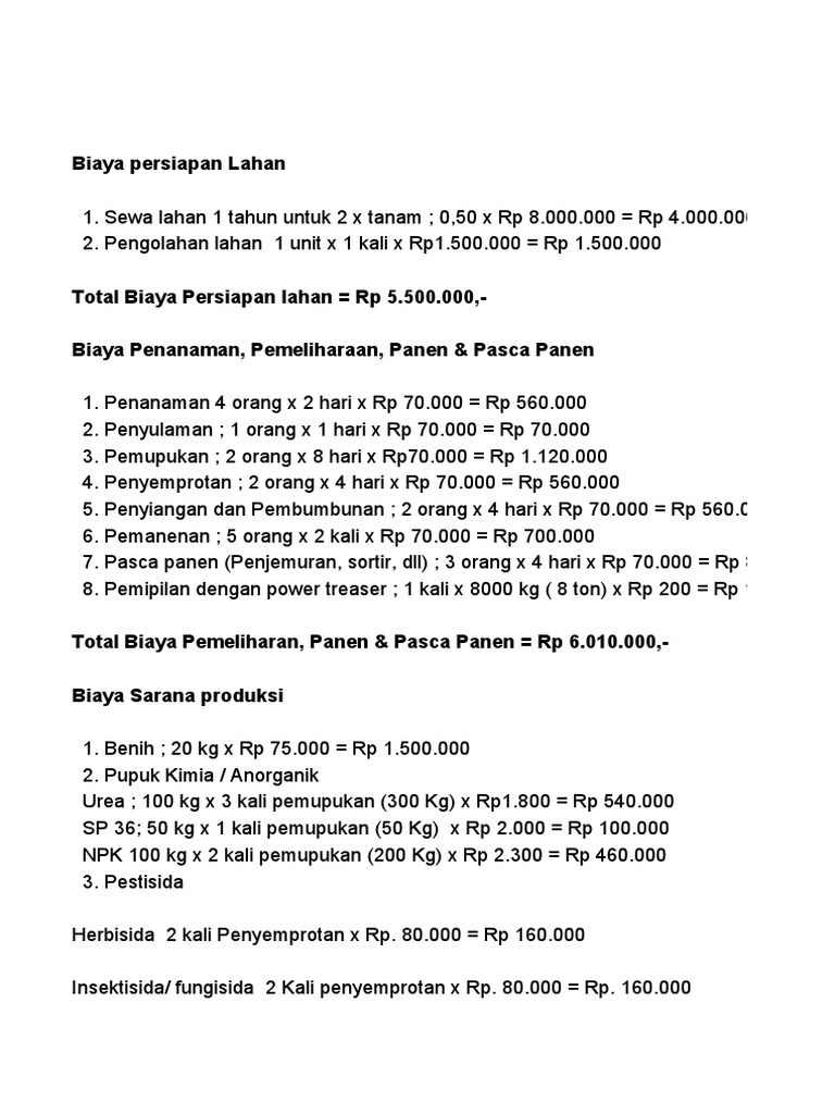 Rab Jagung Hibrida | PDF
