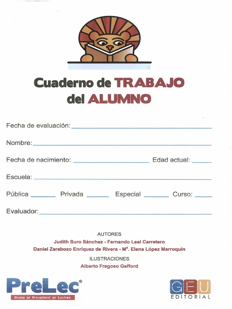Prelec Cuadernillo Trabajo Paciente | PDF Prelec Cuadernillo Trabajo Paciente | PDF