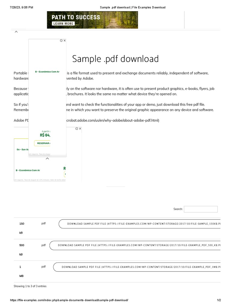 Sample .PDF Download - File Examples Download | PDF