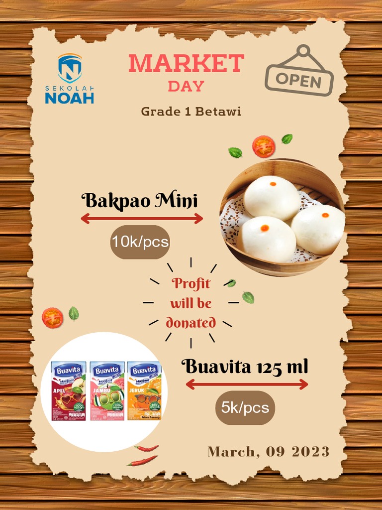 Grade 1 Market Day-1 Flyer Example | PDF