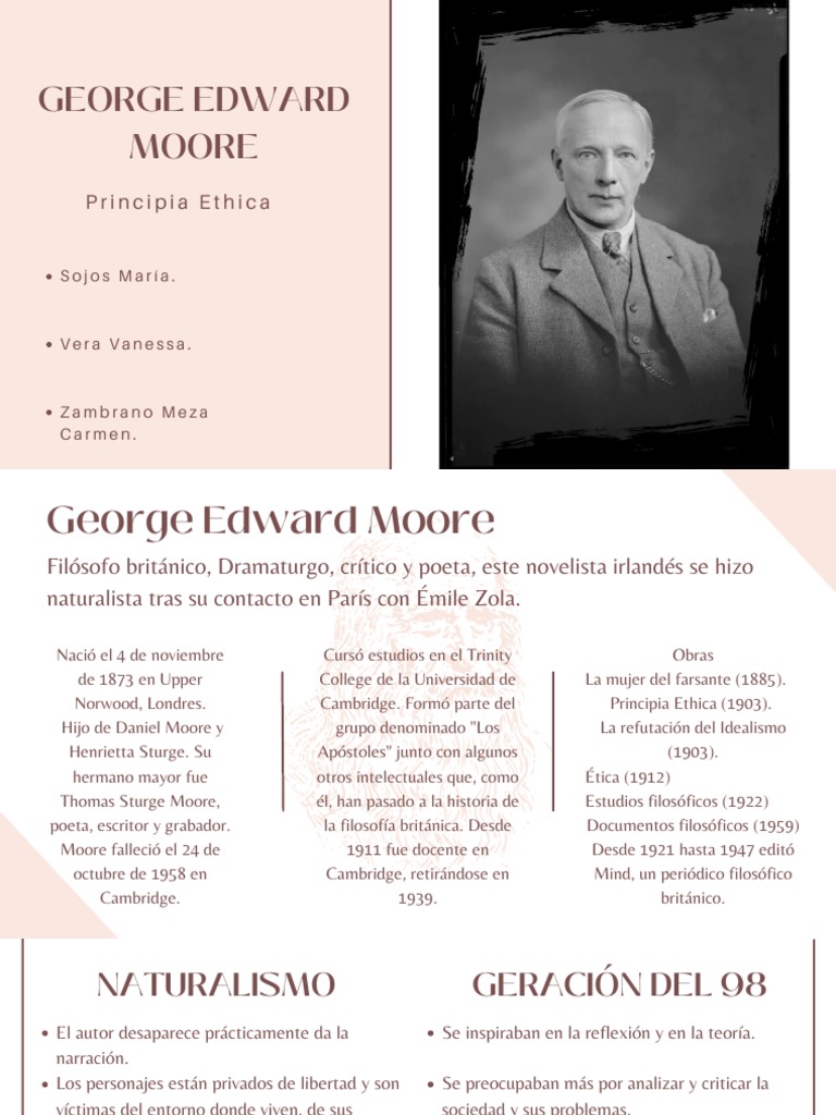 George Edward Moore: Principia Ethica | PDF