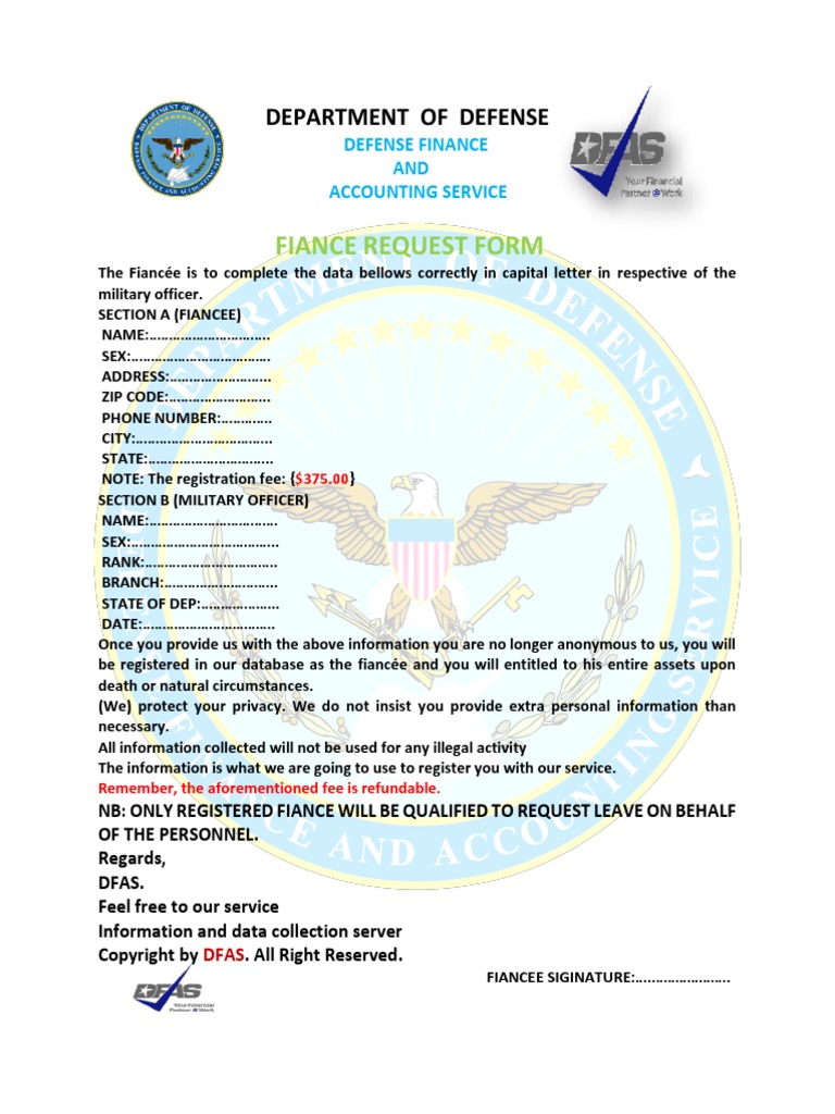 Fiancée Form | PDF
