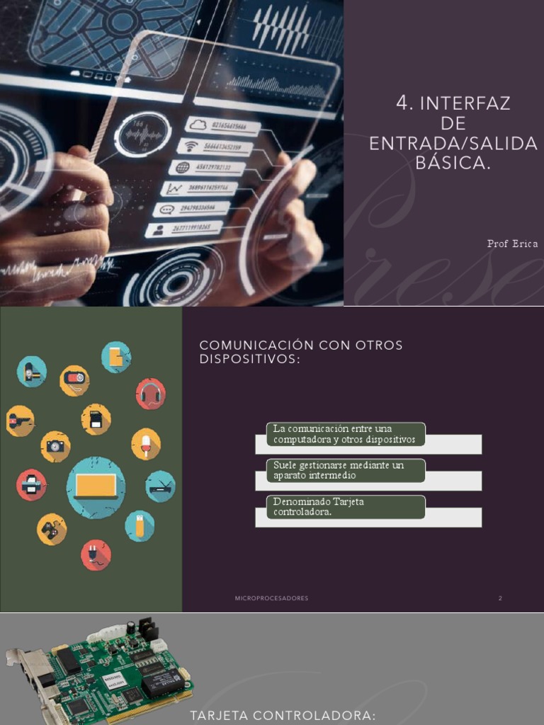Interfaz de Entrada/Salida en Microprocesadores | PDF | USB | Hardware ...