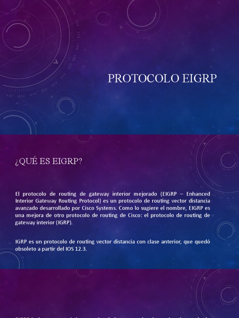 Protocolo EIGRP | PDF | Estándares de red | Redes de computadoras