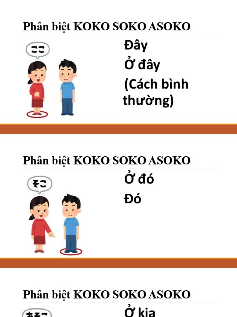 Phân Biệt Koko Soko Asoko | PDF