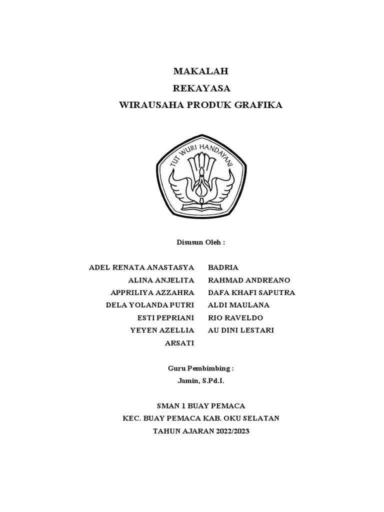 Makalah Wirausaha Produk Grafika | PDF