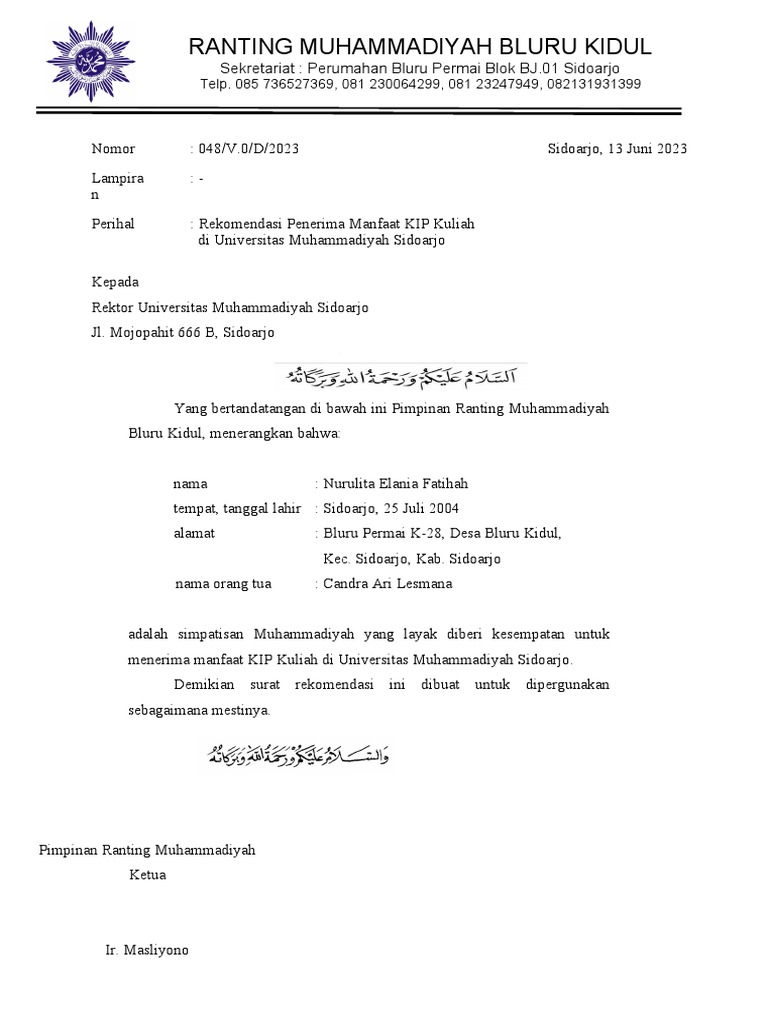 Rekomendasi Kipk | PDF