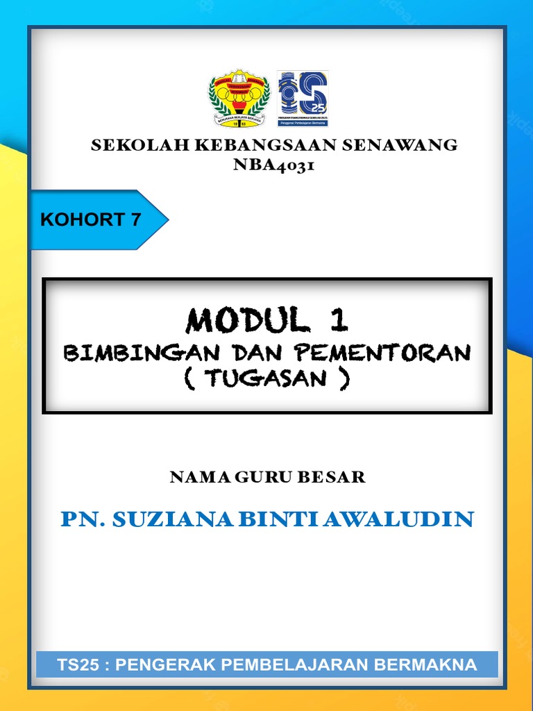 Tugasan Modul 1 Ts25 SK Senawang | PDF