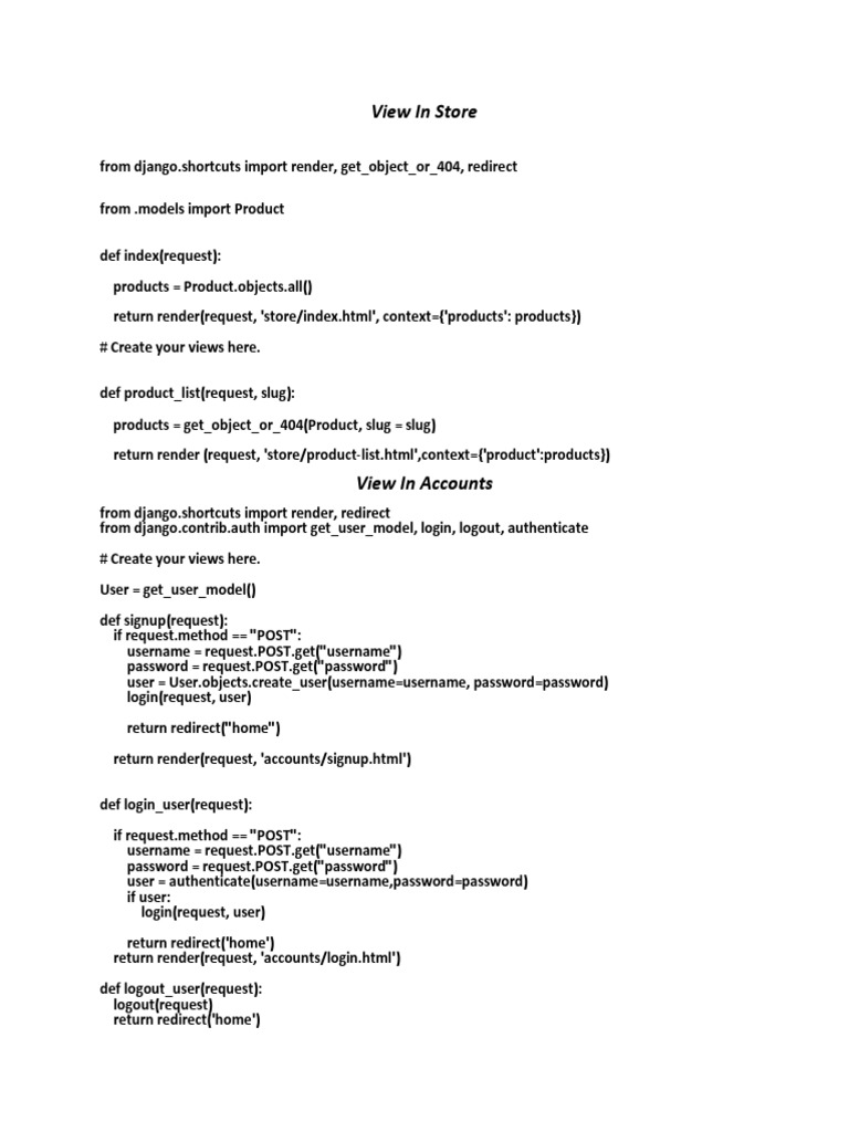 Django Project Pdf User Computing Login 