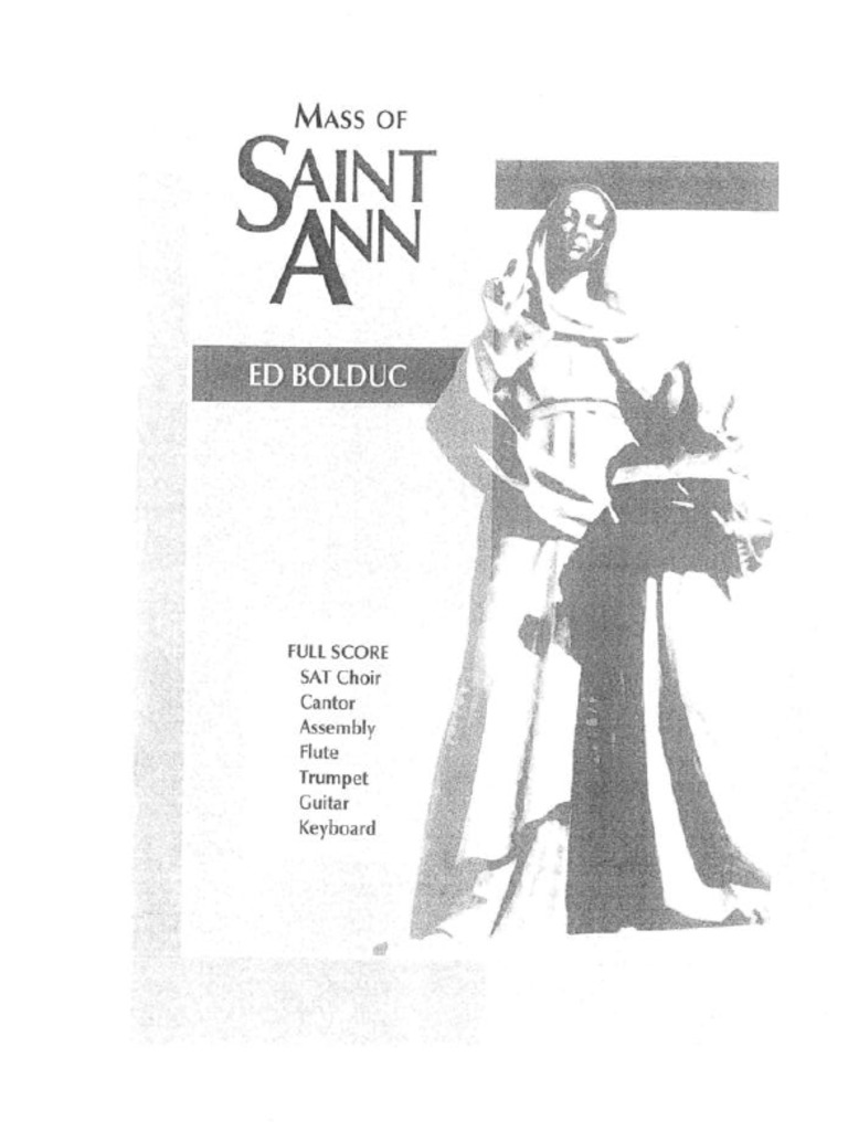 Mass of ST Ann PR | PDF