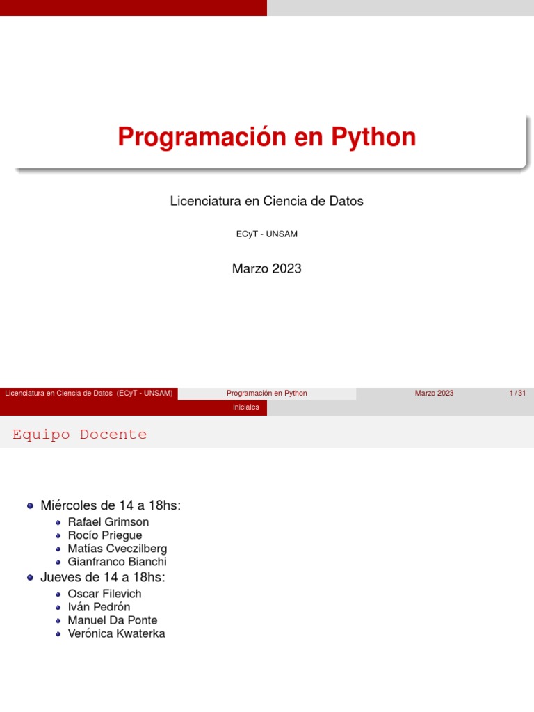 Clase0 Programacion1 | PDF