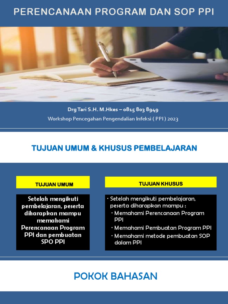 Ppi Perencanaan Program Dan Sop 2023 | PDF