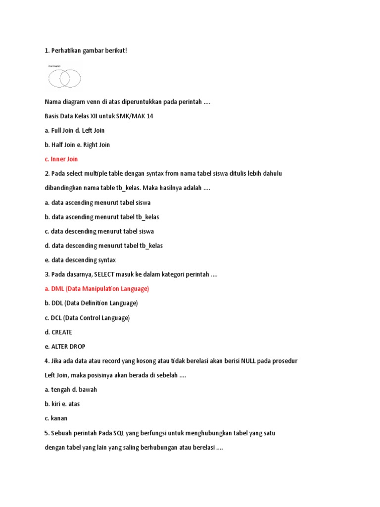Panduan Lengkap Perintah SQL untuk Basis Data | PDF