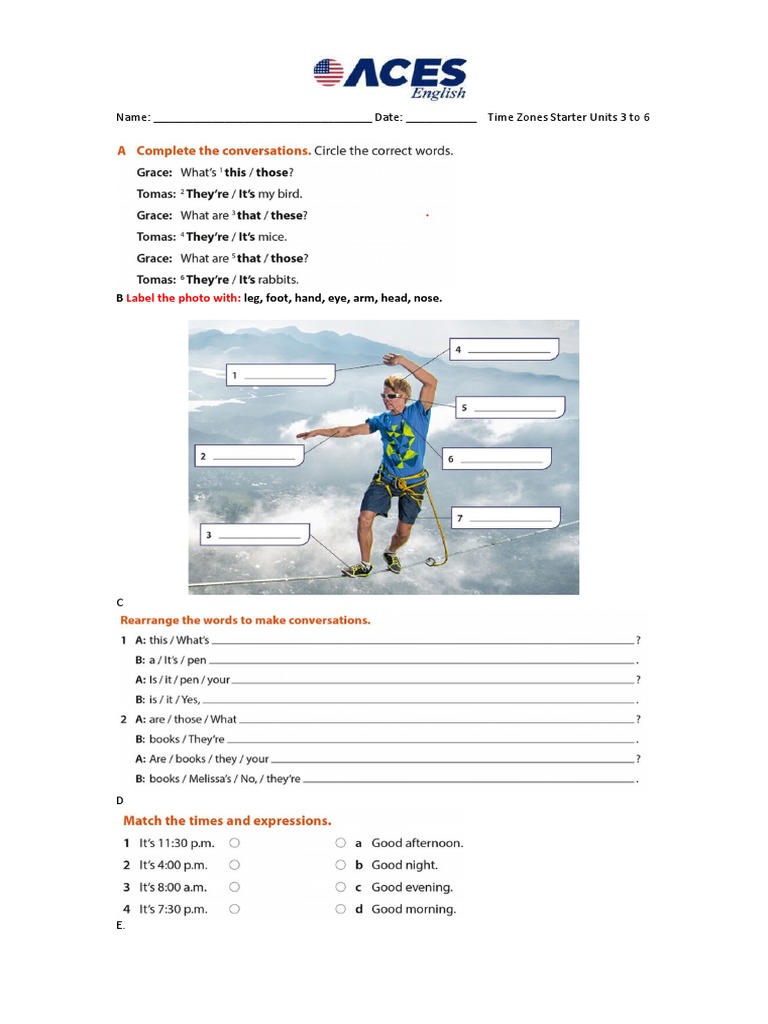 Time Zones: Body Parts Guide | PDF | Career & Growth