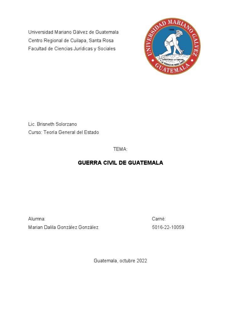 Guerra Civil de Guatemala | PDF