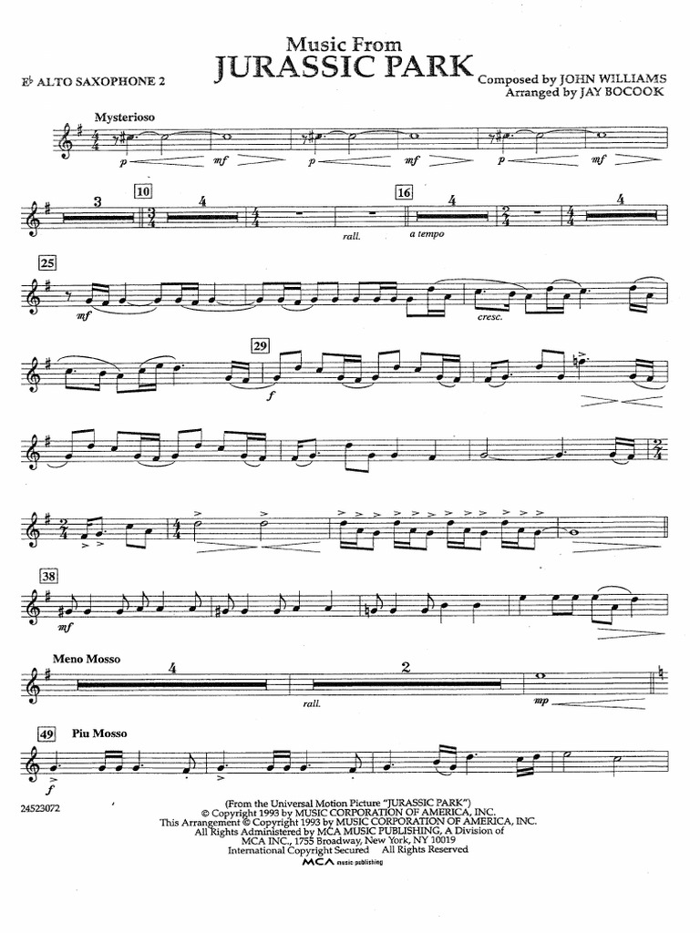 Music From Jurassic Park | PDF