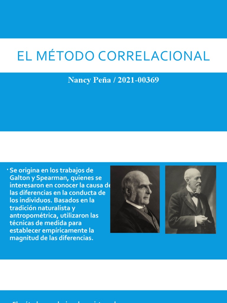 El Método Correlacional | PDF