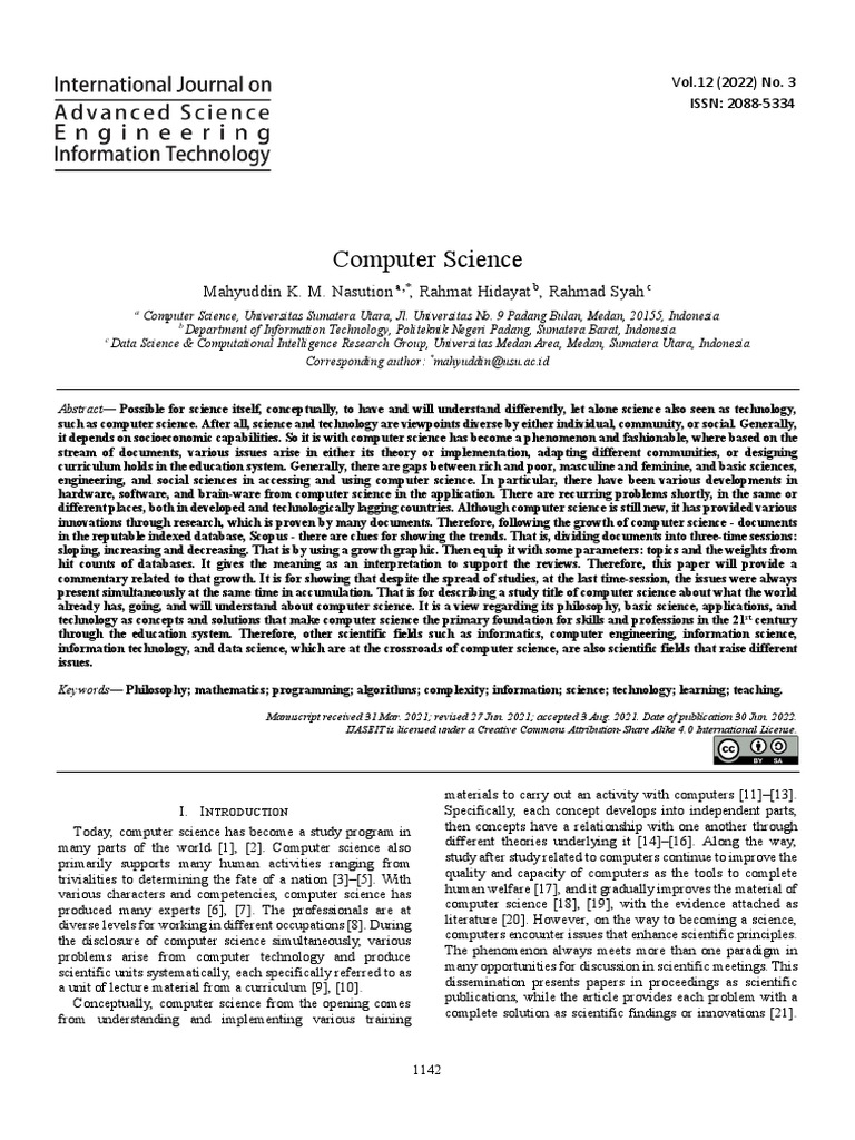 Computer Science Pdf Science Computer Science
