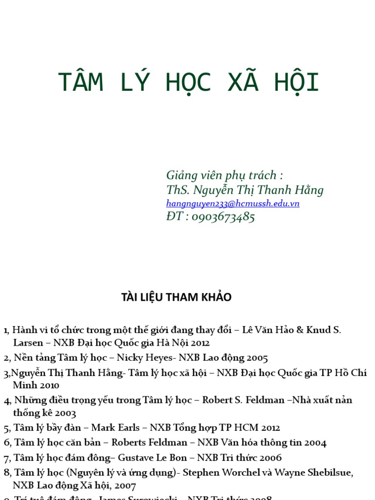 Cô Hằng TLH XH Part 1. A | PDF