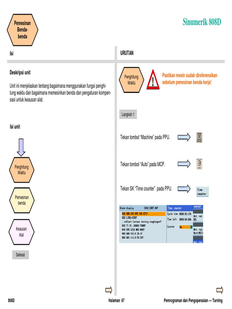 In 808D GUT9 Pemesinan Benda-Benda | PDF