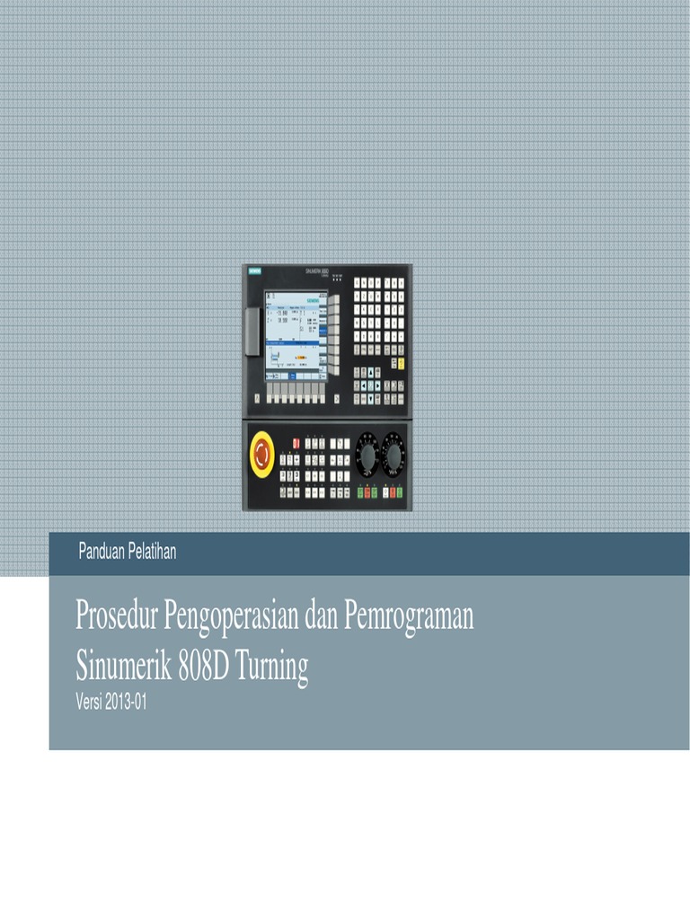 Panduan Pemrograman Sinumerik 808D | PDF