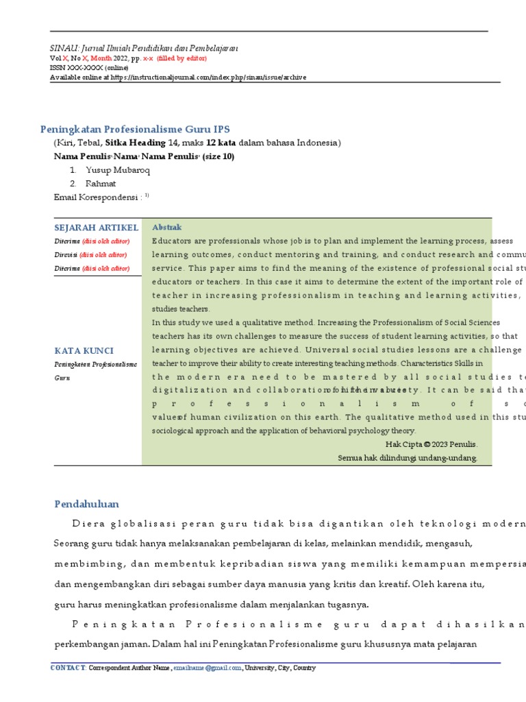 Template SINAU - Tugas Pa yayan | PDF | Behavior Modification | Learning