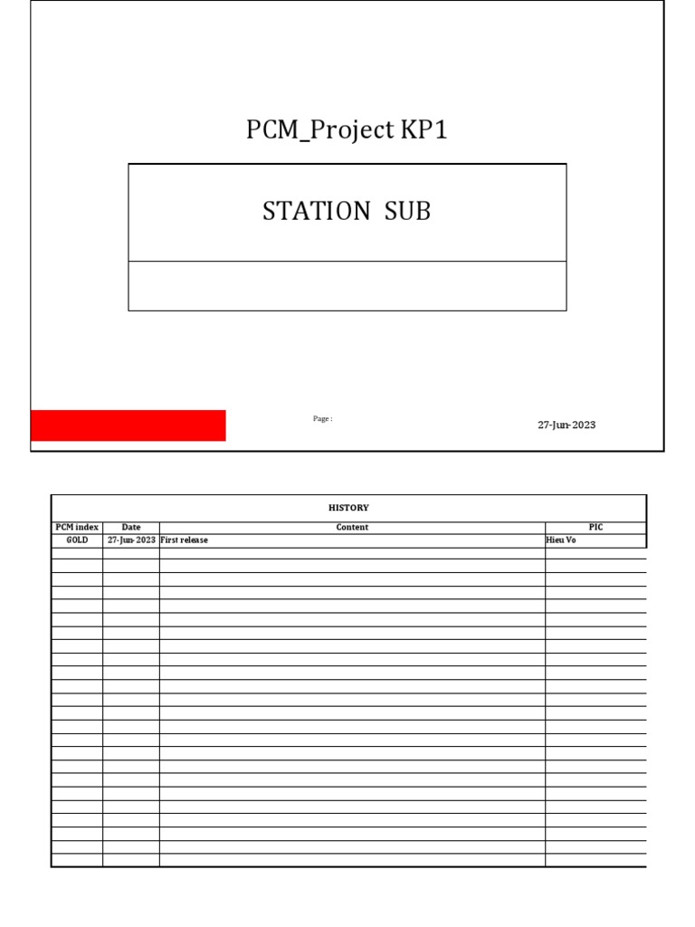 PCM - Chassis Kp1 - Station Sub | PDF