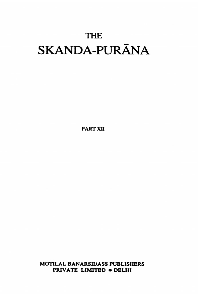 SKANDA PURANA Vol 12 of 20 Book V AVANTYA KHANDA S01 AvantiKshetra ...