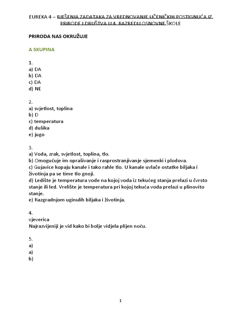 Priroda Nas Okružuje | PDF