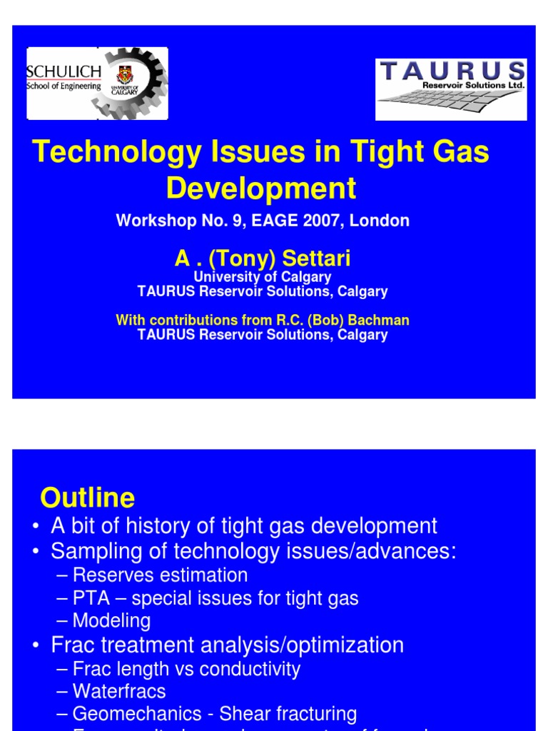 Advances in Tight Gas Technology | PDF
