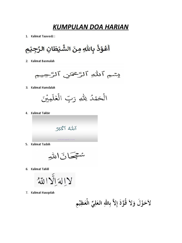 Kumpulan Doa Harian Islami | PDF
