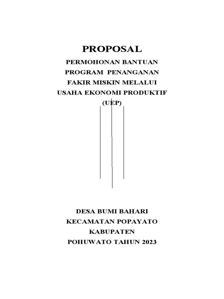 Contoh Proposal (Uep) | PDF