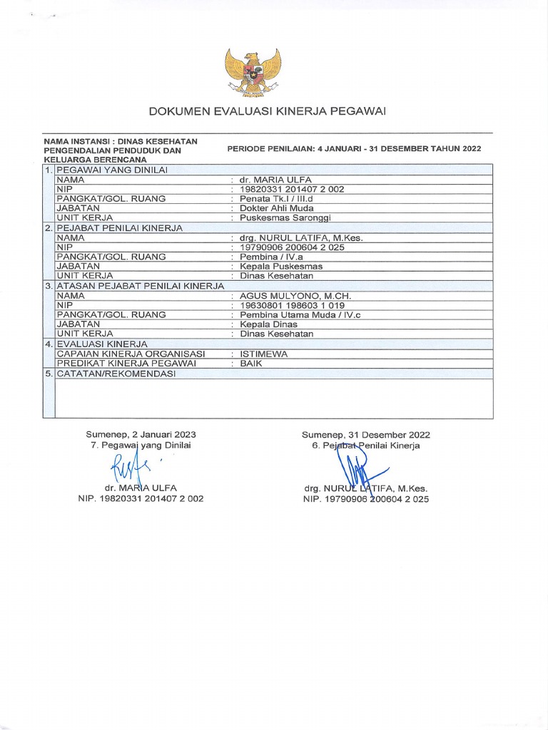 SKP 2022 - DR Maria Ulfa | PDF