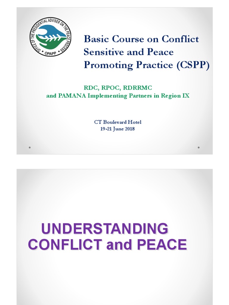 Understanding Peace and Conflict | PDF | Violence | Peacebuilding
