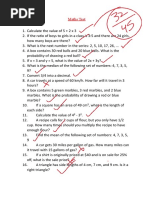 Grade 6 Math Review Questions Guide | PDF