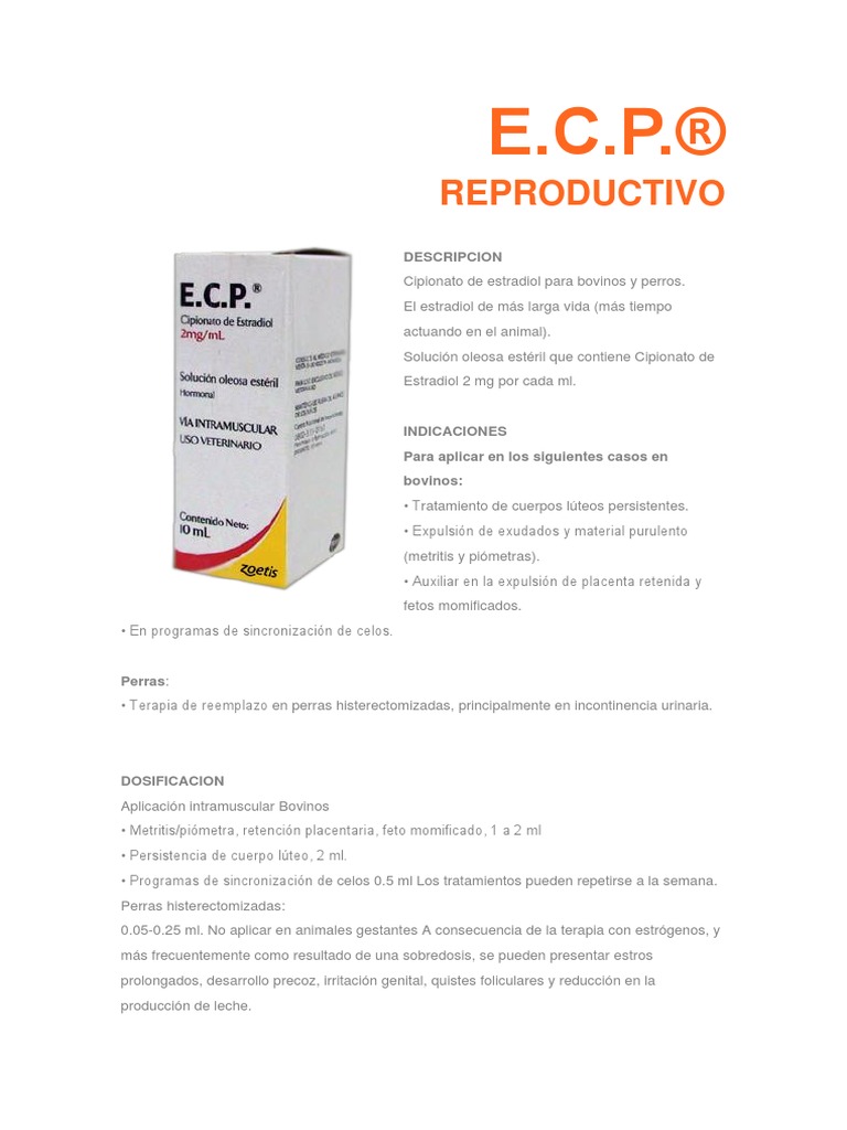 Ciprionato de Estradiol ECP | PDF